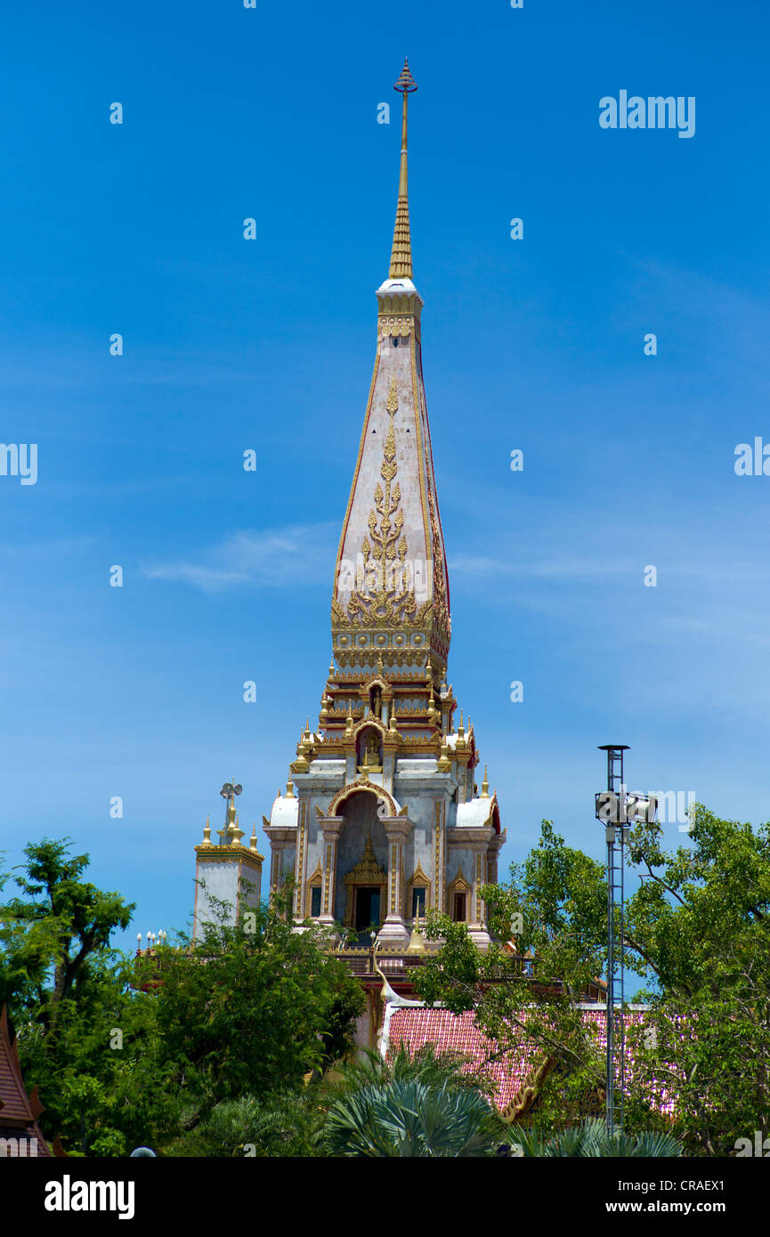 Pagoda, Wat Chalong, Phuket's largest temple, Kathu, Ban Chalong ...