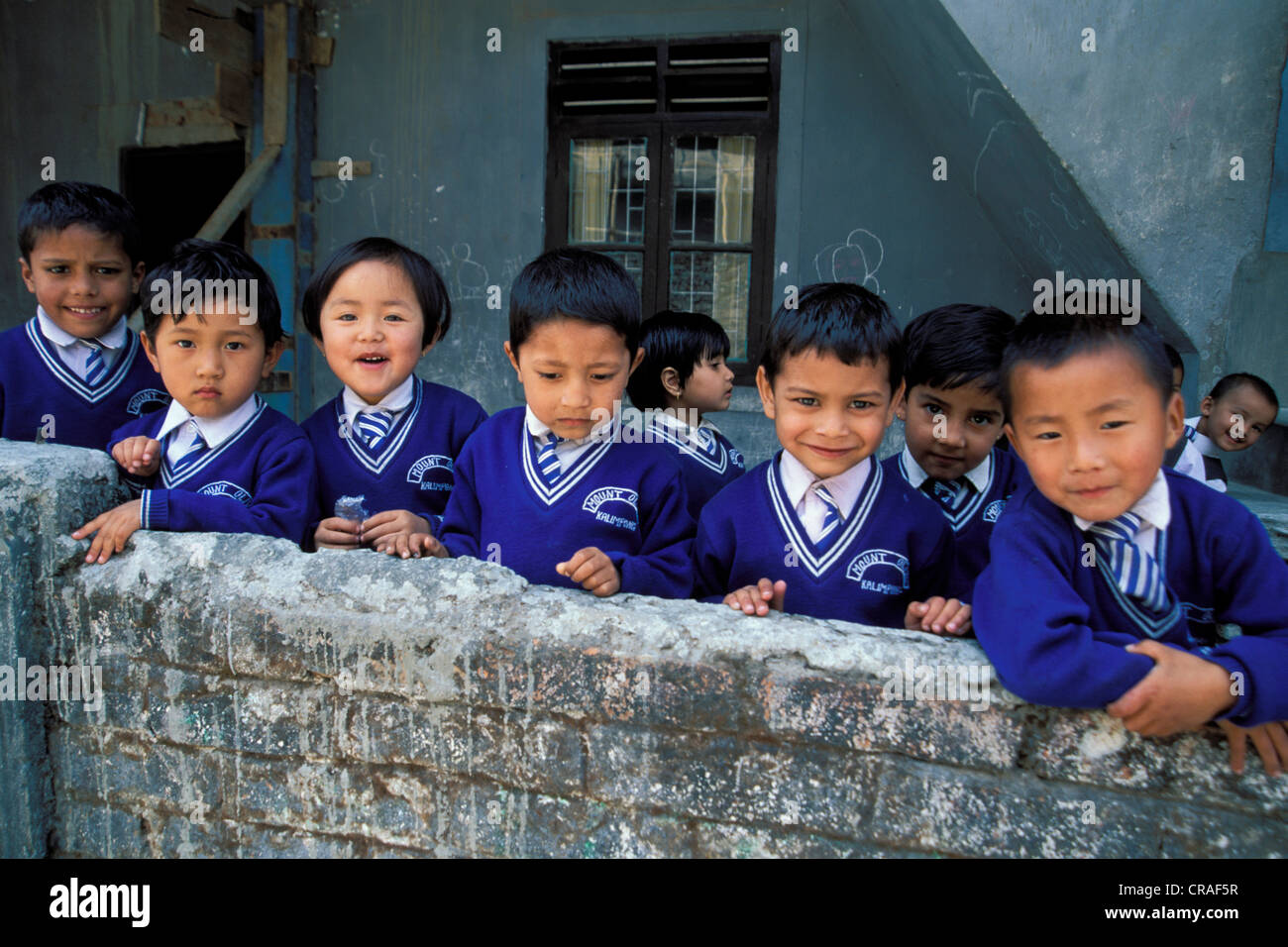 Orphans in an orphanage, Kalimpong, West Bengal, North India, India ...