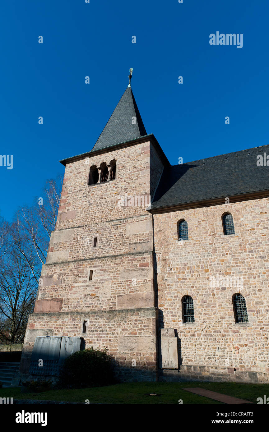 Romanesque chapel of St. Michael, Fulda, Hesse, Germany, Europe Stock ...