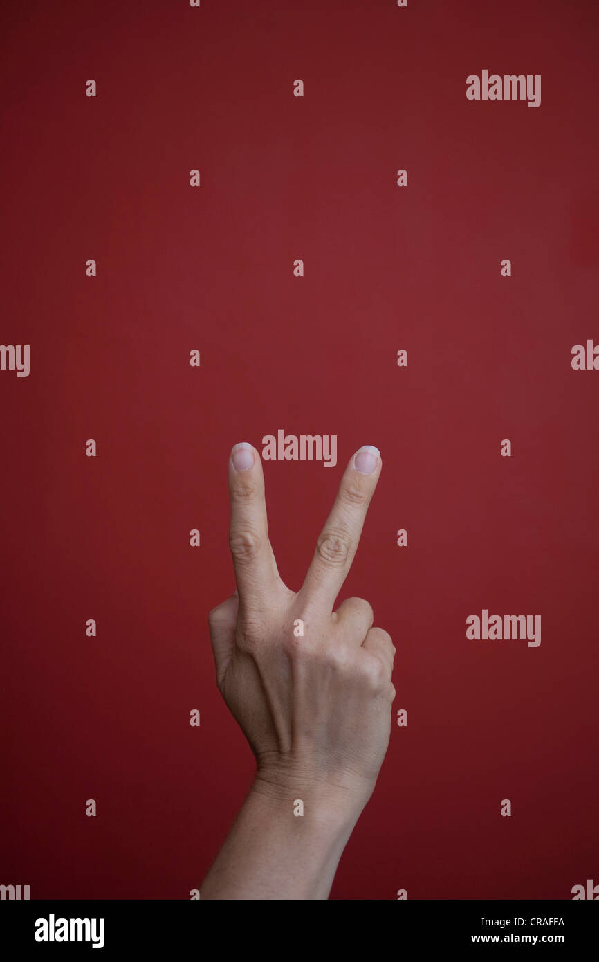 Woman with sprawled out hand hi-res stock photography and images - Alamy