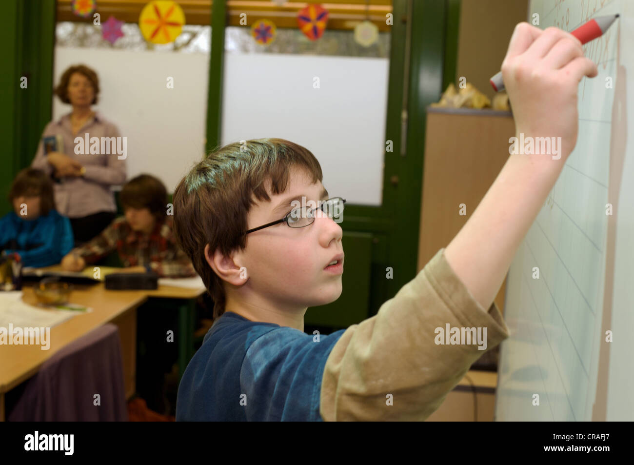 Mathematics lesson Germany Stock Photo - Alamy