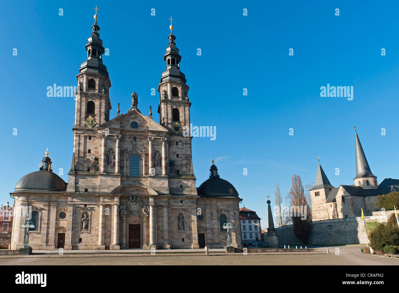 Fulda Cathedral, built by Johann Dientzenhofer, 1704 - 1712, with the ...