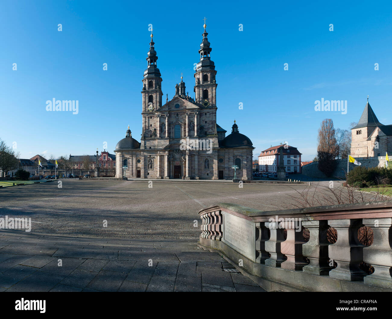 Fulda Cathedral, built by Johann Dientzenhofer, 1704 - 1712, with the ...