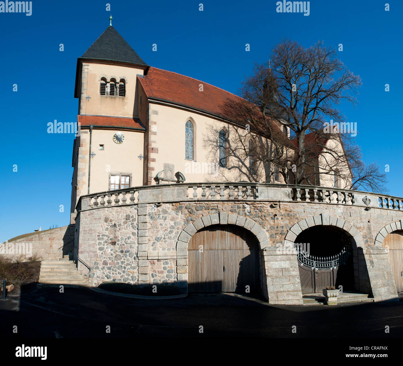 Parish Church of St. Peter in Petersberg near Fulda, Rhoen, Hesse ...