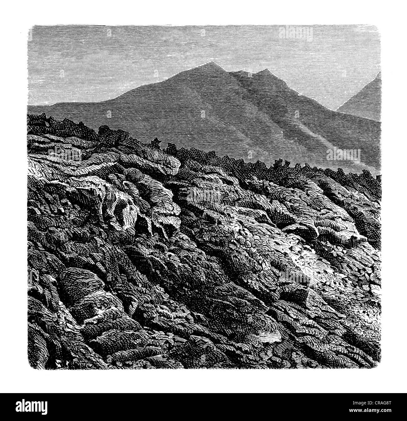 Black lava mountains Cut Out Stock Images & Pictures - Alamy