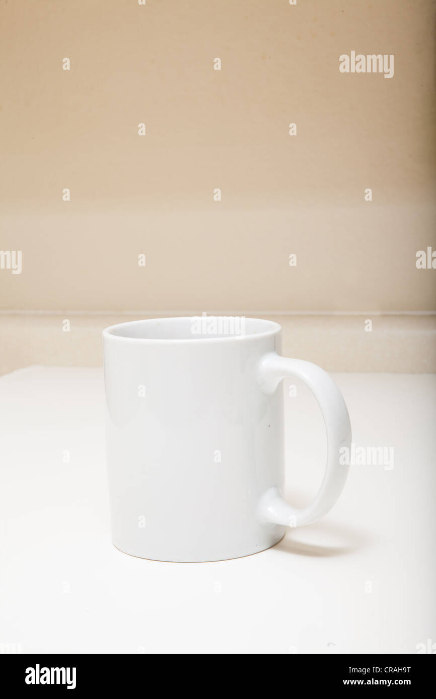 A white cup of coffee Stock Photo - Alamy