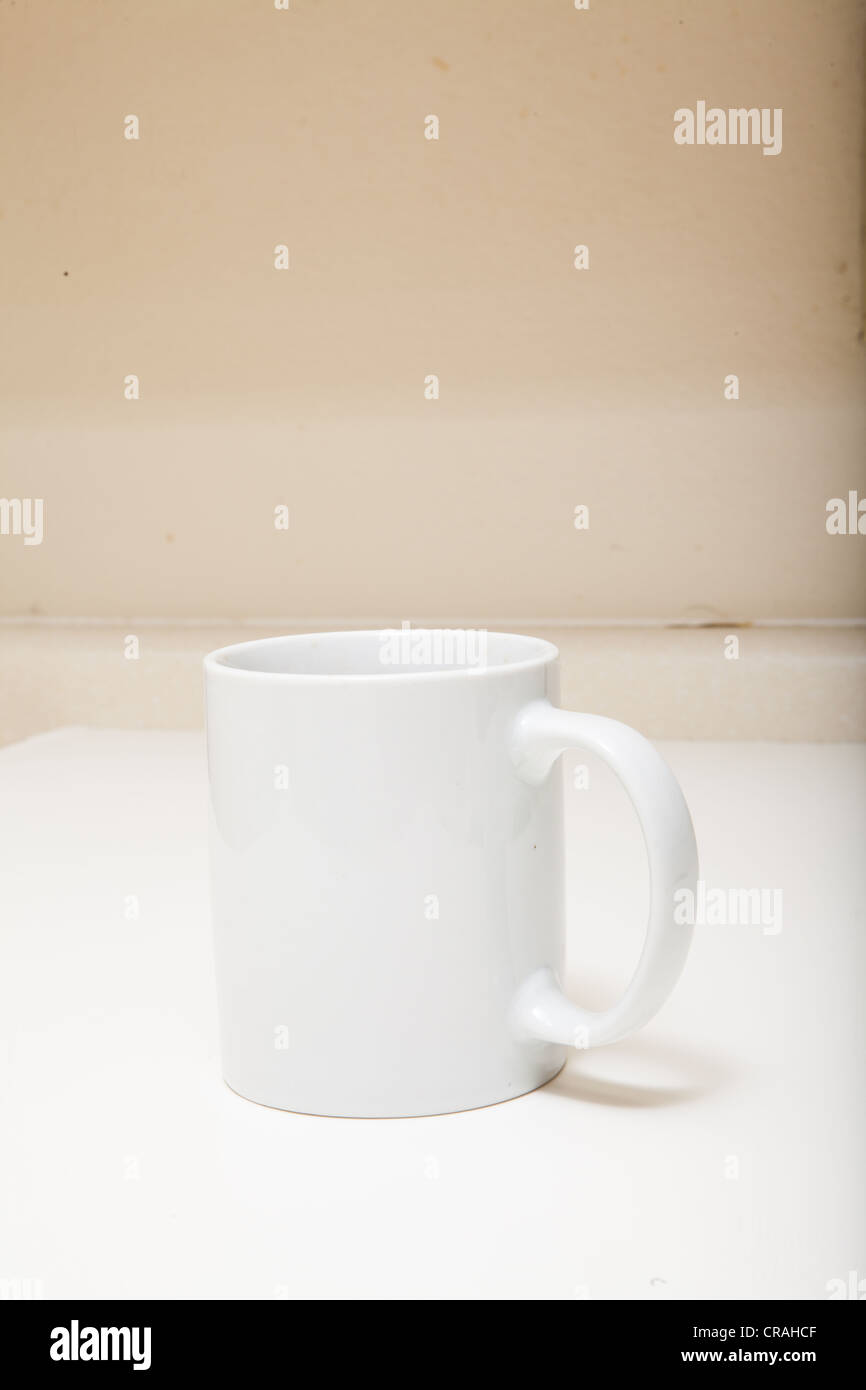 A white cup of coffee Stock Photo - Alamy