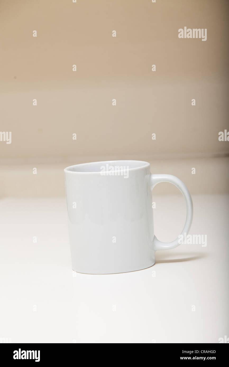 A white cup of coffee Stock Photo - Alamy