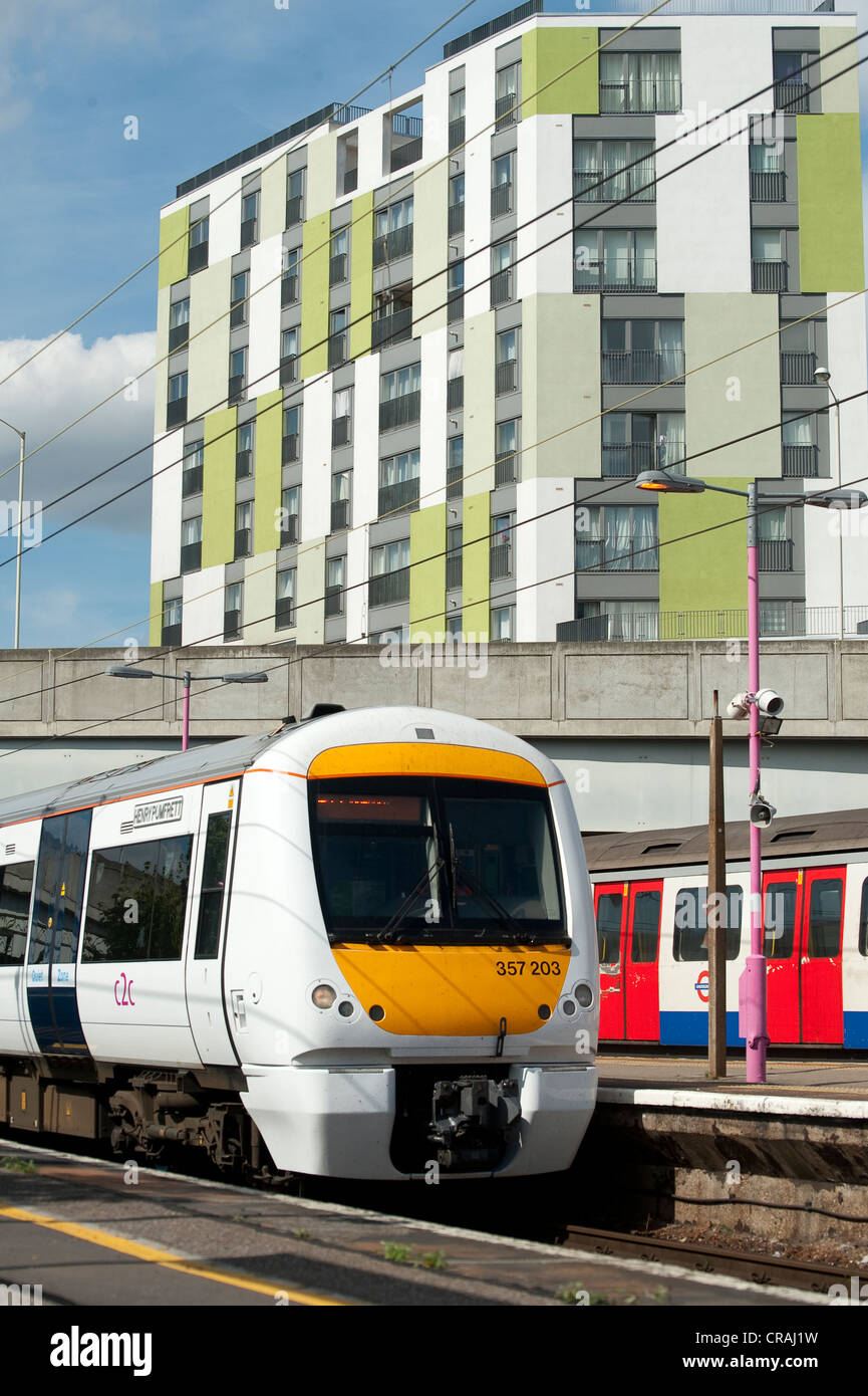 Train in c2c livery london hi-res stock photography and images - Alamy