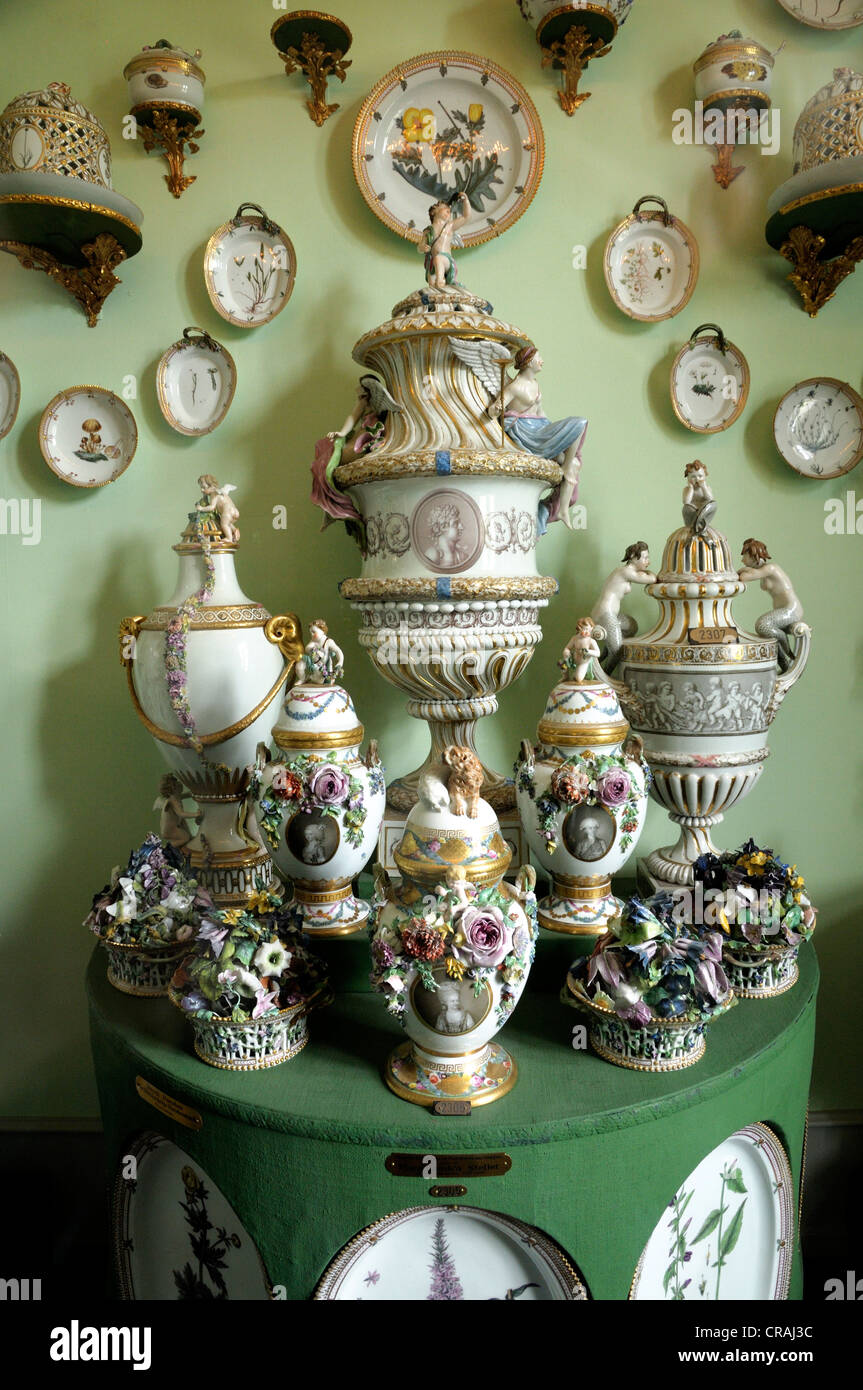 Porcelain collection, Rosenborg Slot or Rosenborg Castle, Copenhagen ...