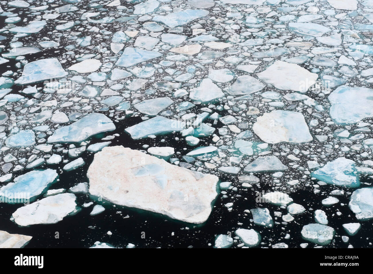 Aerial view, ice floes, near Kulusuk, East Greenland Stock Photo - Alamy