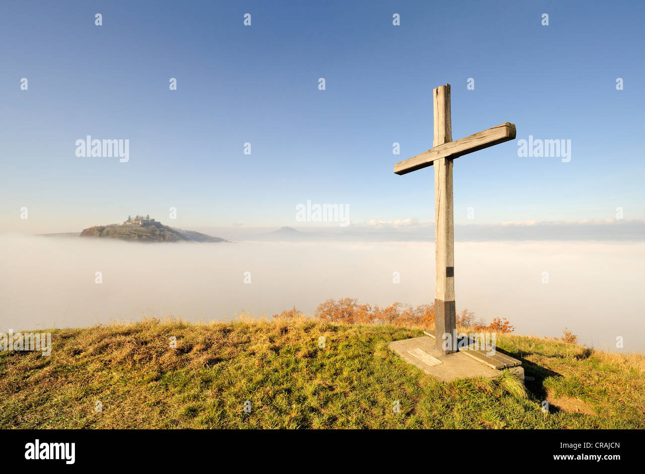 Cross, views across a fog layer during a temperature inversion to Mt ...