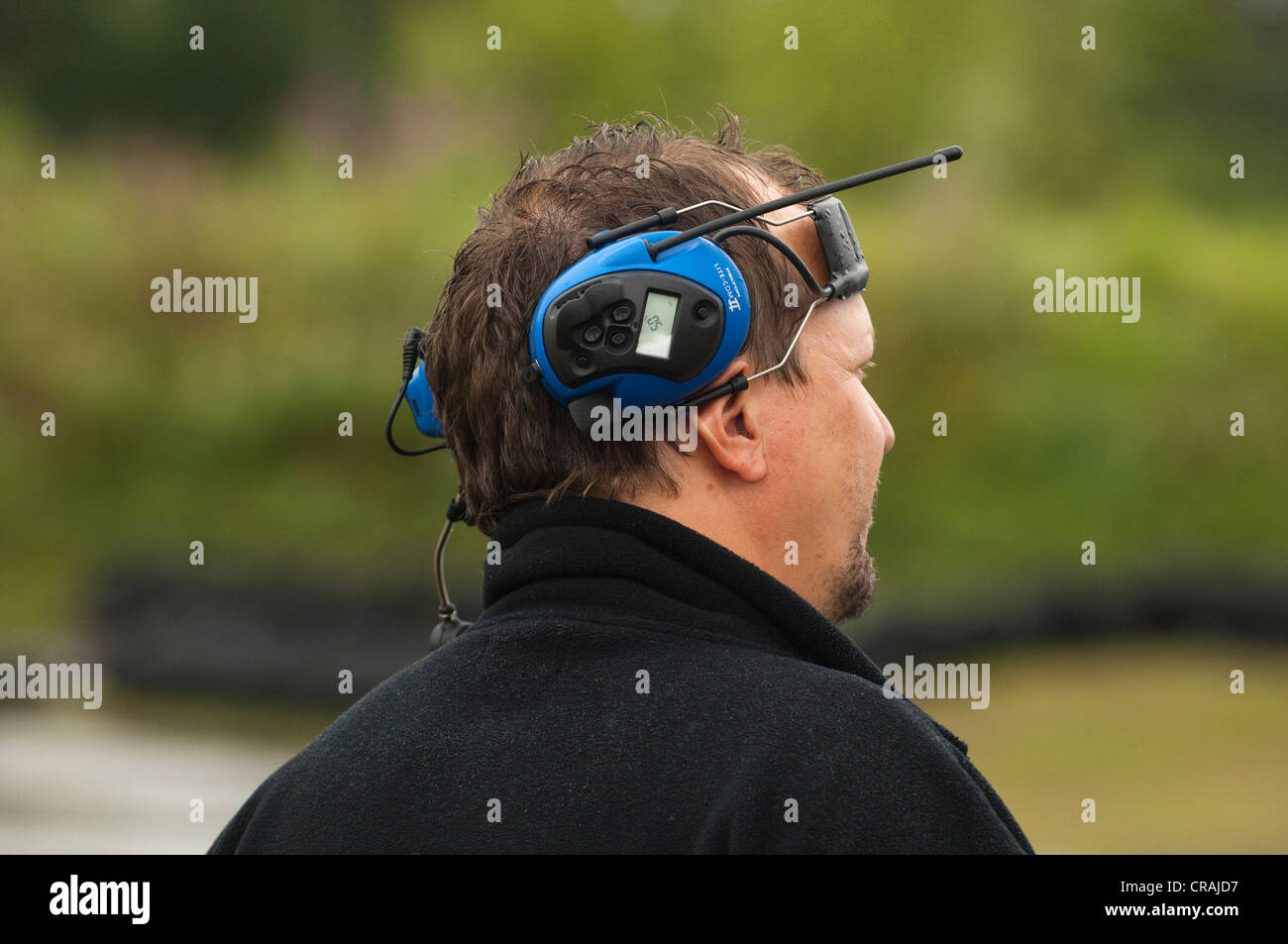 A man with hearing protection Stock Photo - Alamy