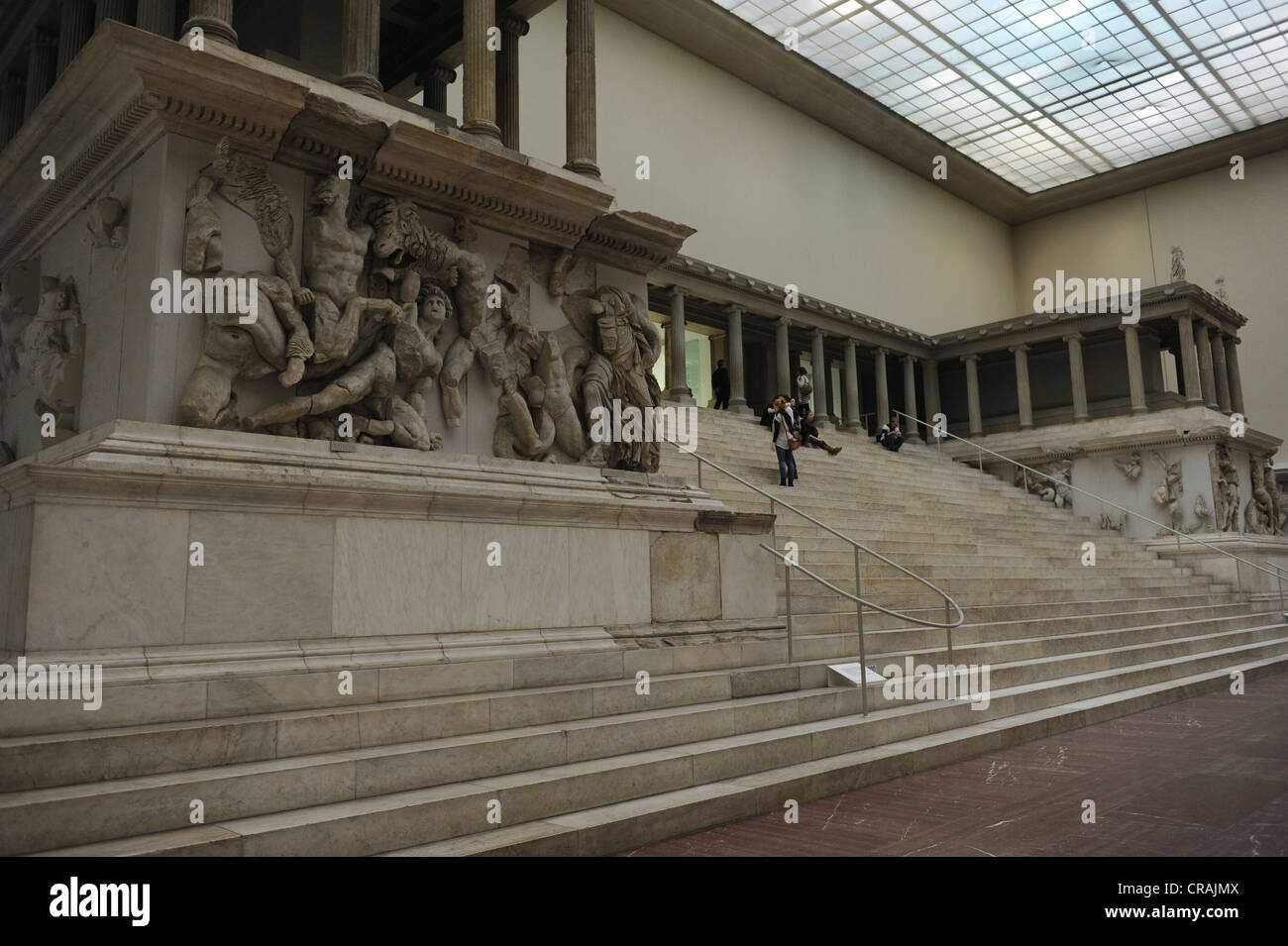 Pergamon Altar. Marble and limestone. Pergamon Museum. Berlin. Germany ...