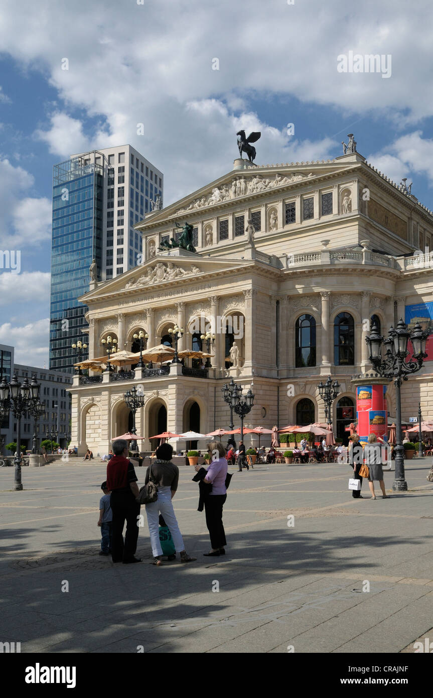 Alte Oper, Old Opera House, Operaplatz square, Frankfurt am Main, Hesse ...