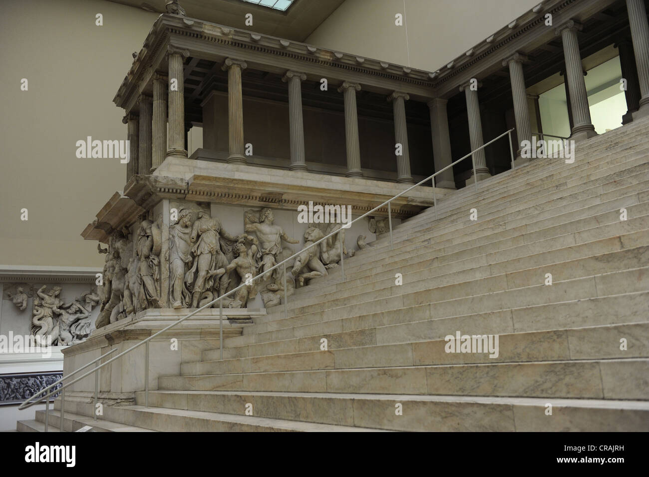 Pergamon Altar. Marble and limestone. Pergamon Museum. Berlin. Germany ...
