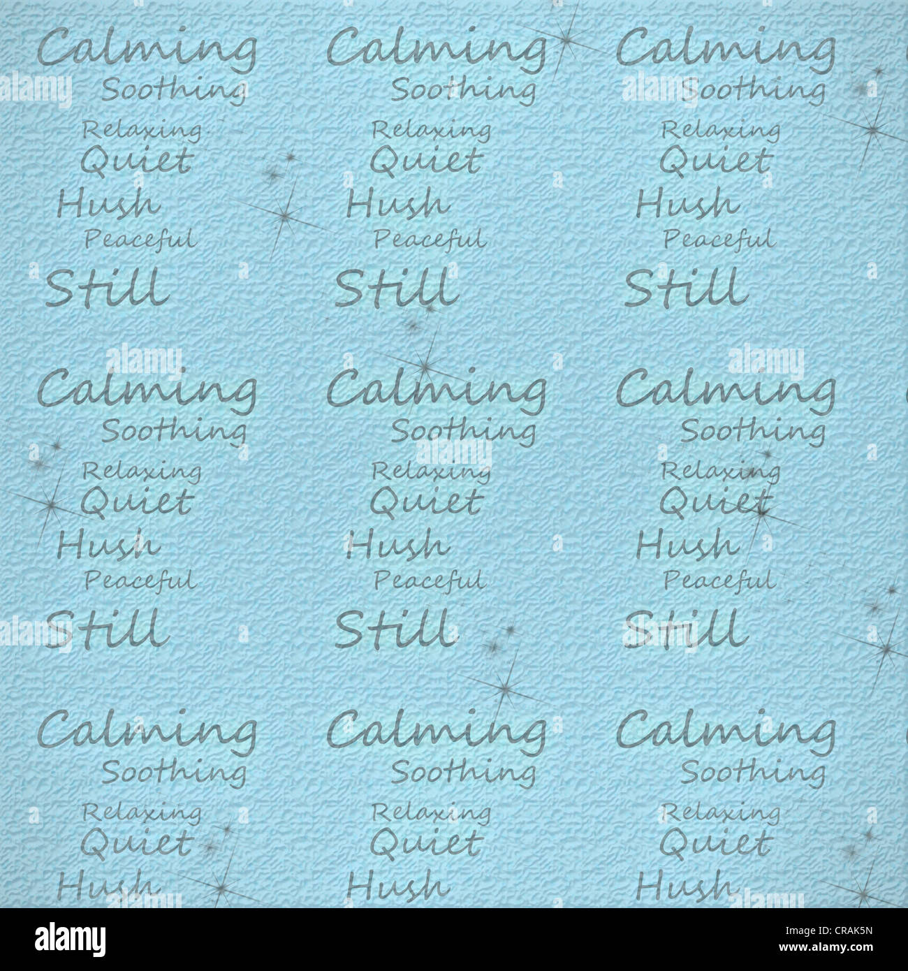 This is a theme with words of calm, soothing, quiet, hush, of a pale ...