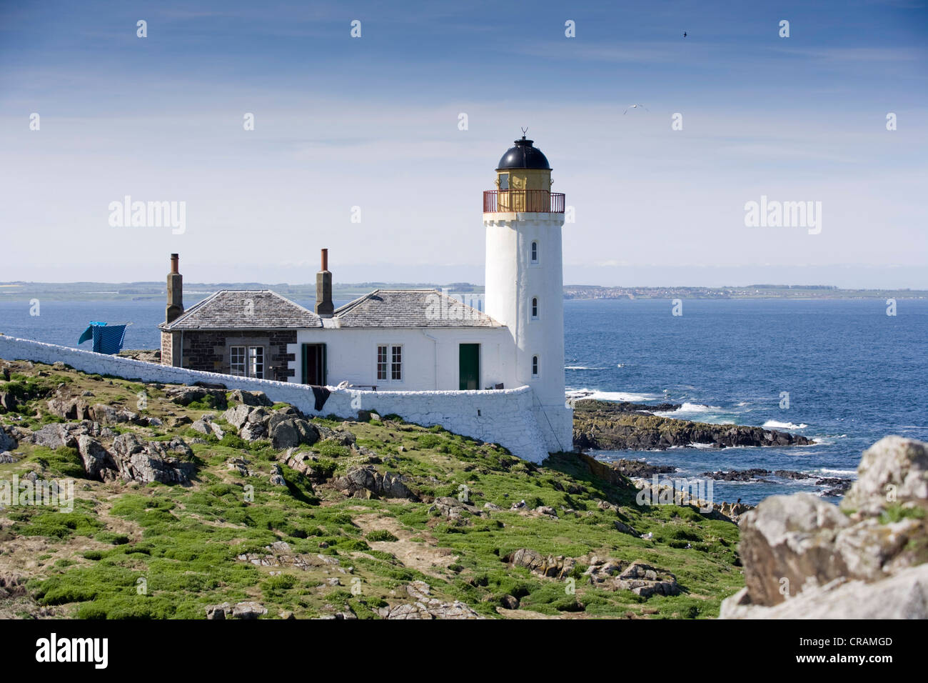 The Low Light lighthouse, Isle of May, Scotland Stock Photo - Alamy