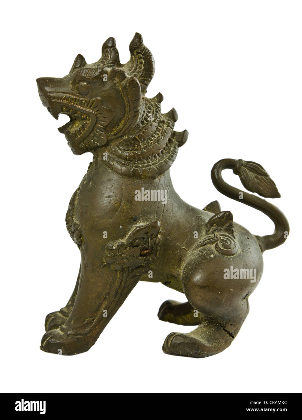 Old brass Leo sculpture Stock Photo - Alamy