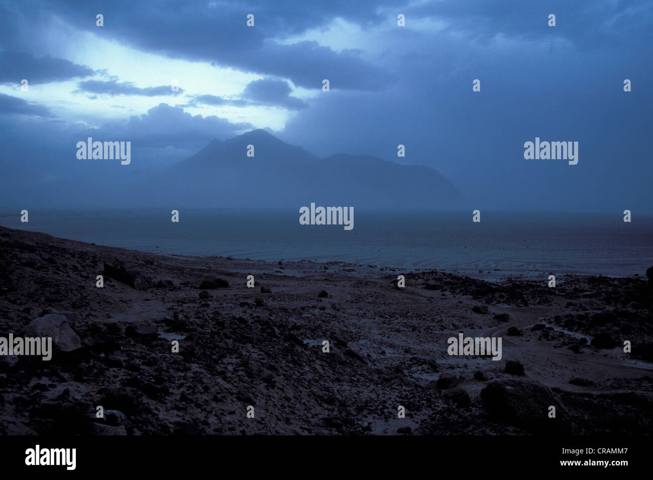 An approaching sandstorm, Nubra Valley, Ladakh, Indian Himalayas, Jammu ...