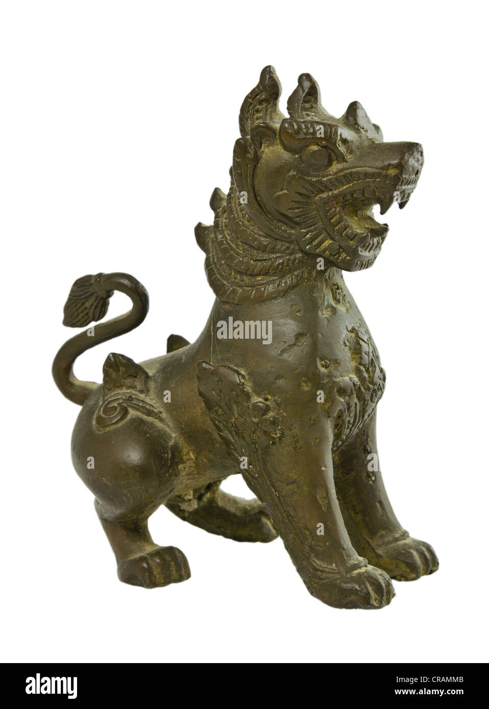 Old brass Leo sculpture Stock Photo - Alamy