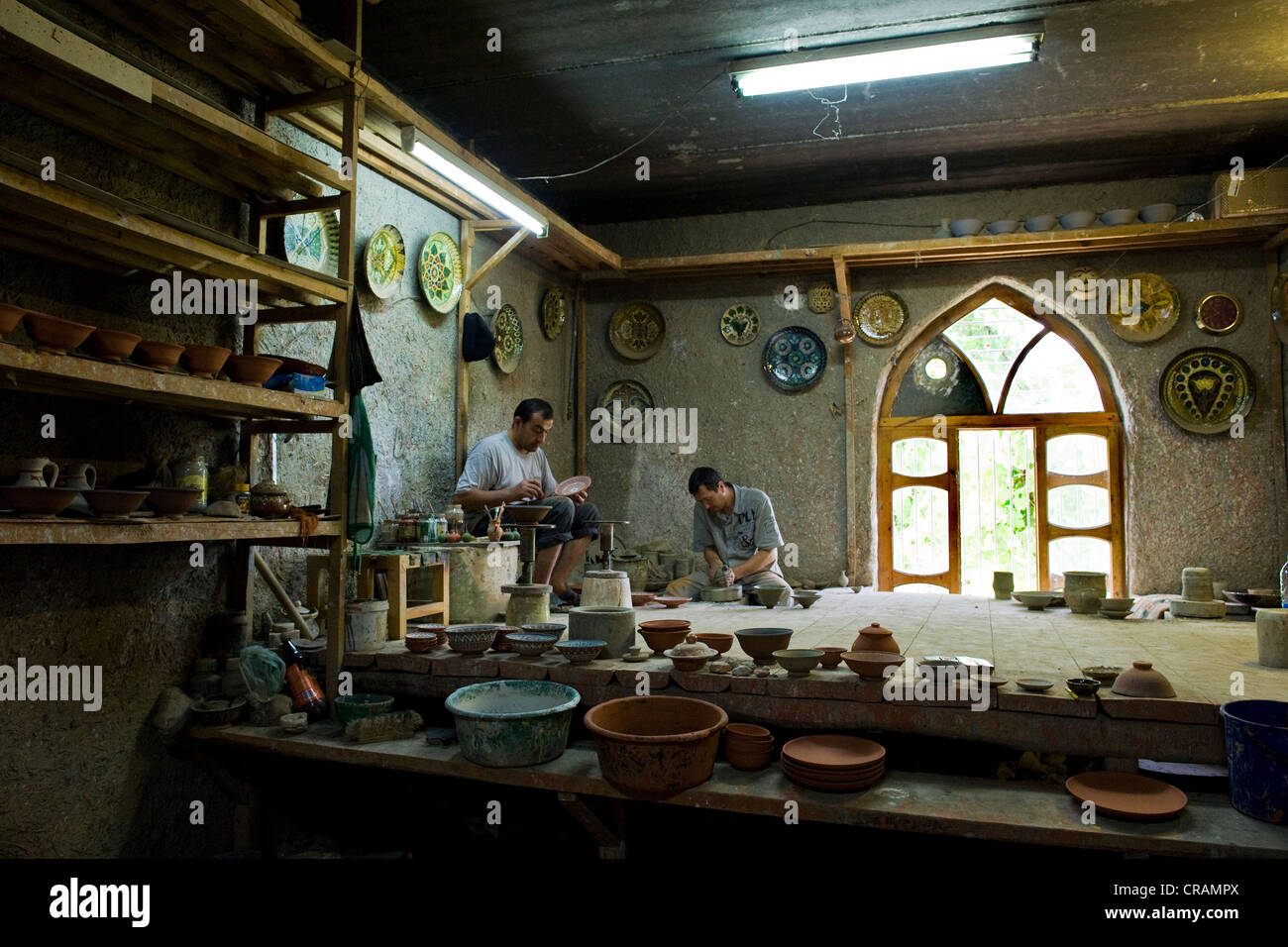 Uzbekistan, Bukhara, pottery workshop Stock Photo - Alamy