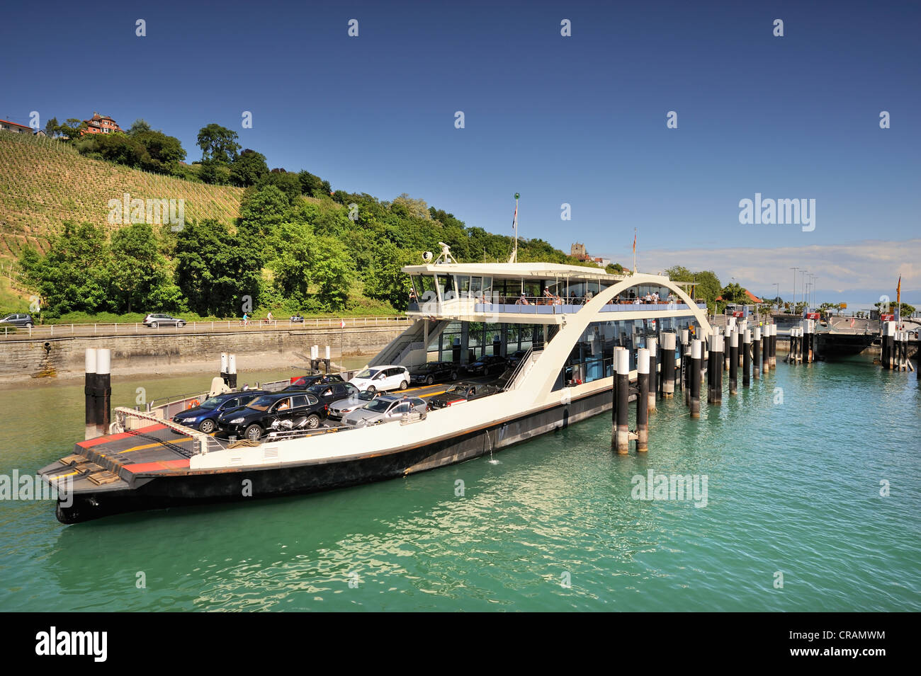 The MF Fritz Arnold Lodi ferry at the ferry port of Konstanz, Landkreis ...