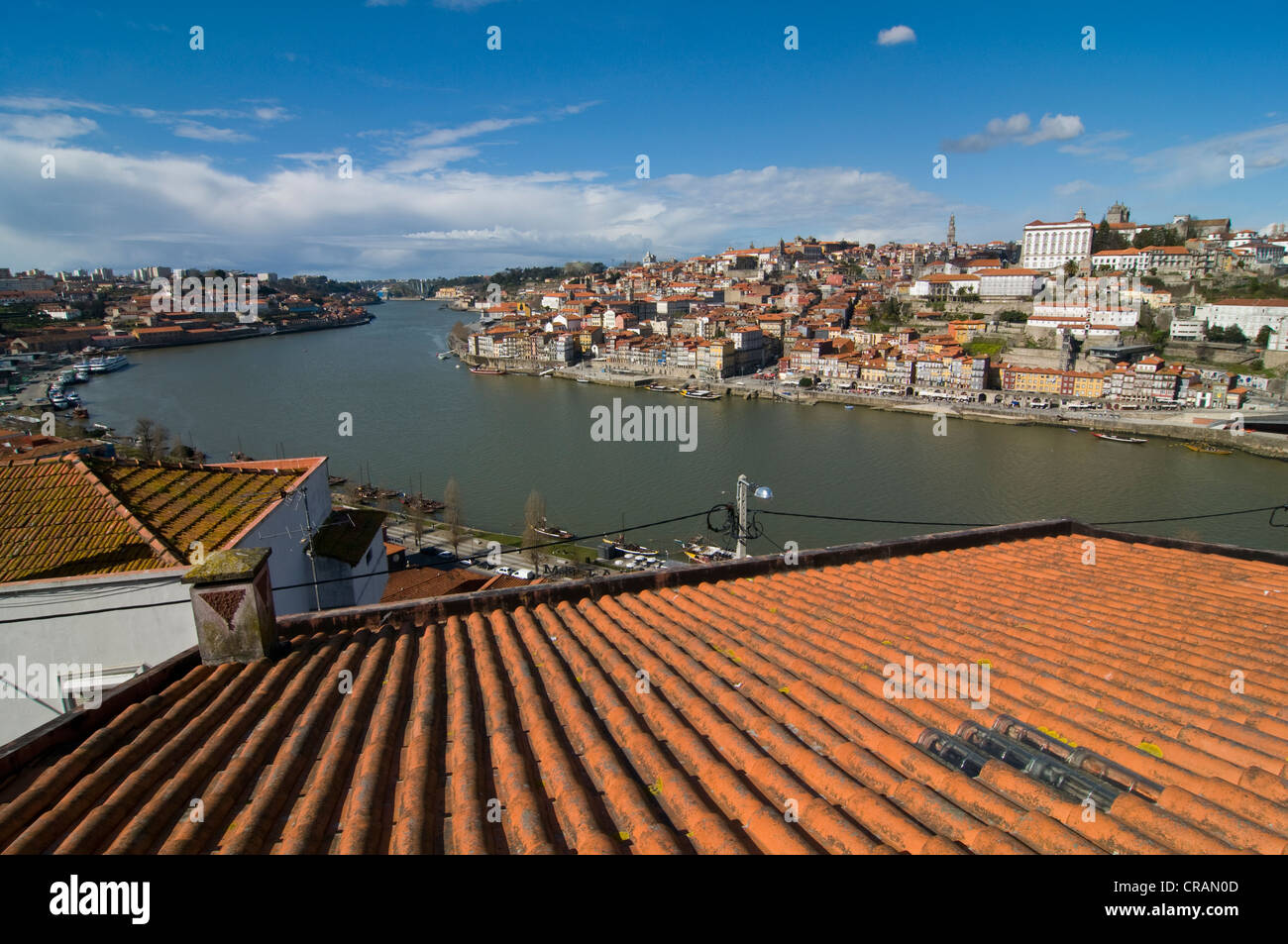 City view with the Rio Douro river, Porto, Portugal, Europe Stock Photo ...