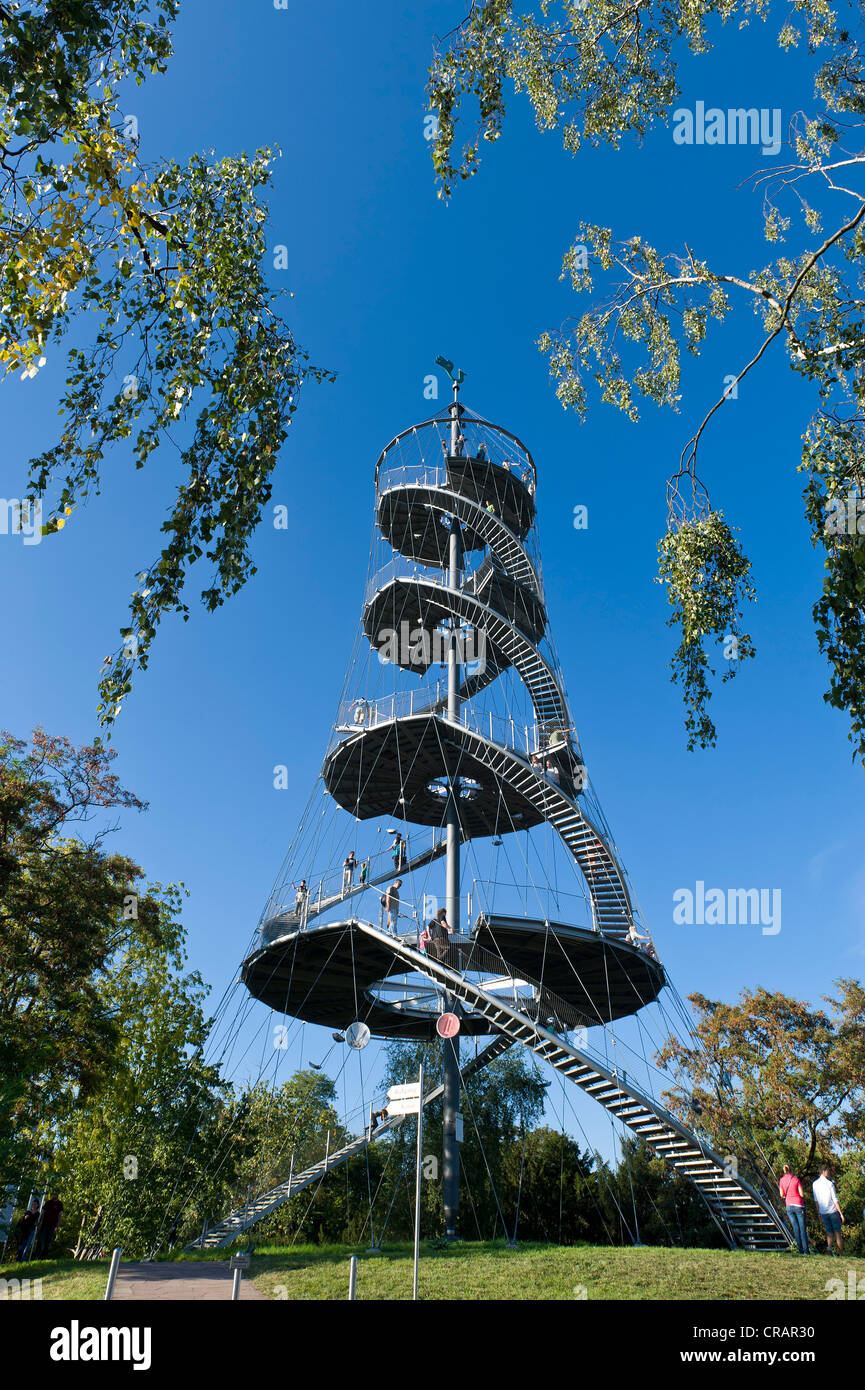Killesbergturm, an observation tower, Killesberg Park, Stuttgart, Baden ...