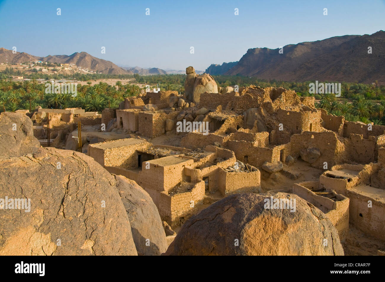 Stone houses in the village of Djanet, Algeria, Africa Stock Photo - Alamy