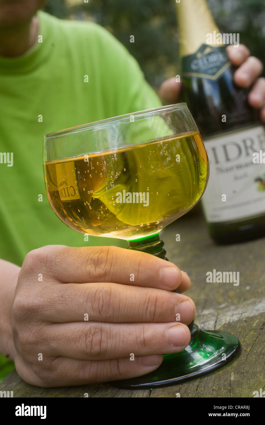 Cider bottle france hi-res stock photography and images - Alamy