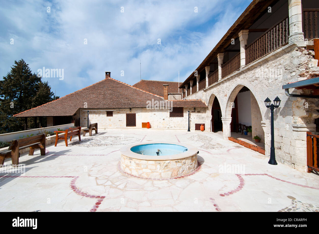 Stavros Monastery in Omodos, Cyprus Stock Photo - Alamy