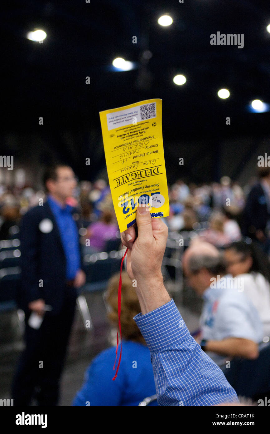 Delegates cards hi-res stock photography and images - Alamy