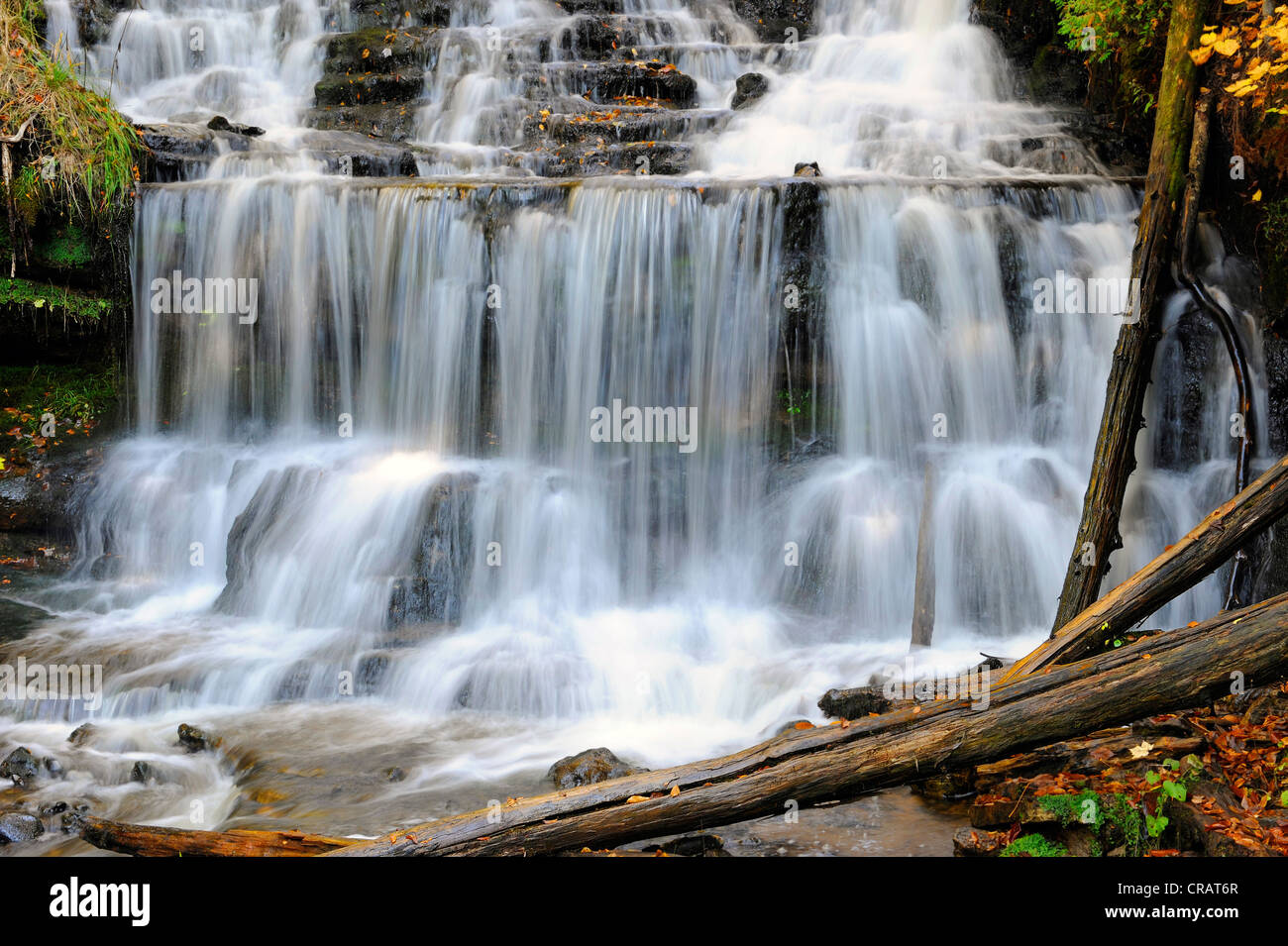 Wagner Waterfalls Munising Michigan Upper Peninsula Stock Photo - Alamy