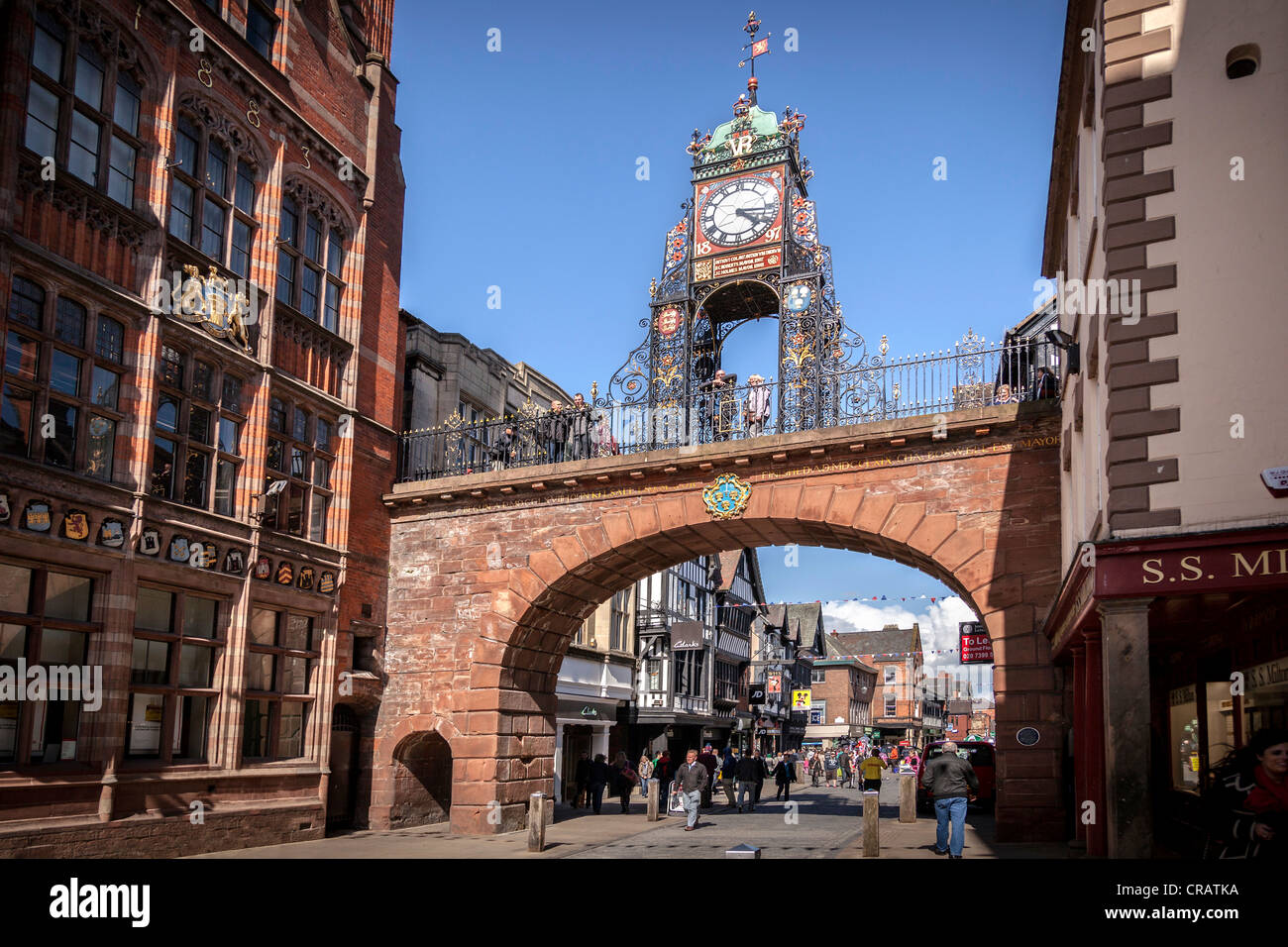 The Eastgate clock in Chester stands on the site of the original ...