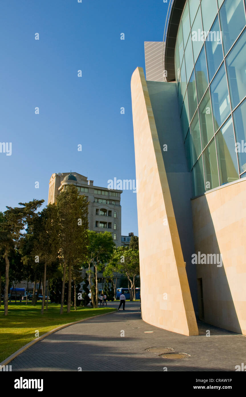 Modern building, Baku, Azerbaijan, Caucasus Region, Eurasia Stock Photo ...