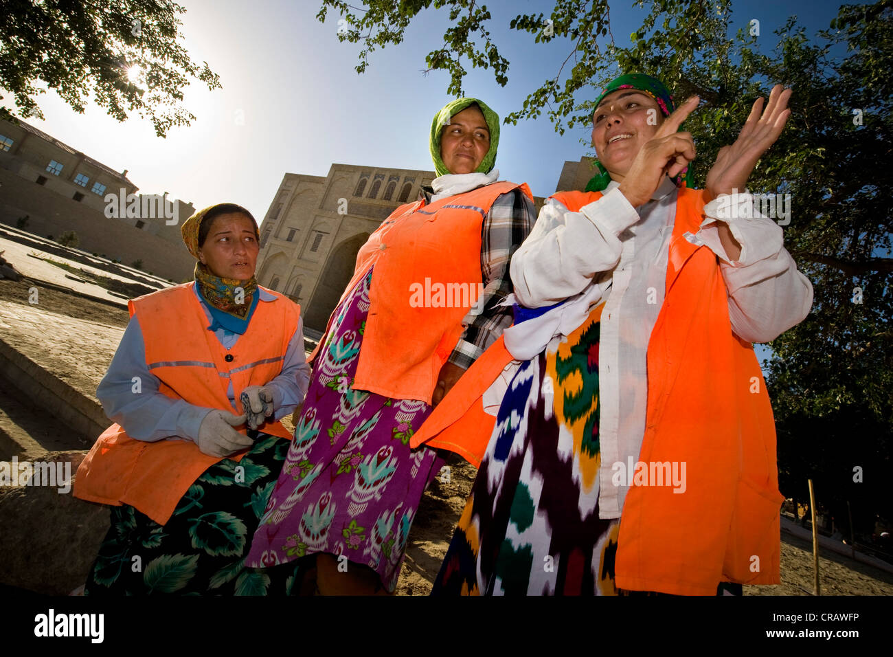 Uzbekistan, Bukhara, women at work Stock Photo - Alamy
