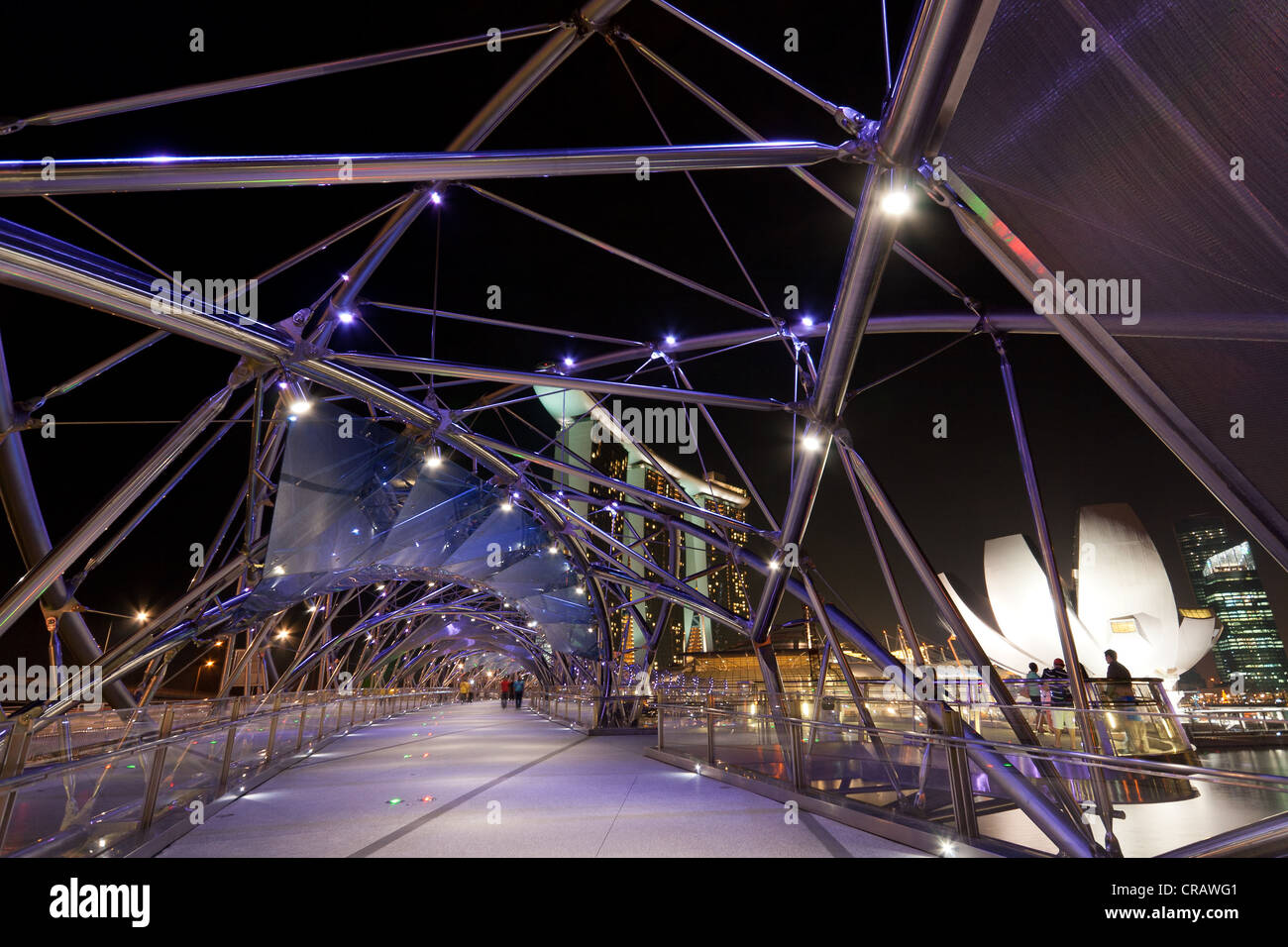 Helix bridge construction hi-res stock photography and images - Alamy