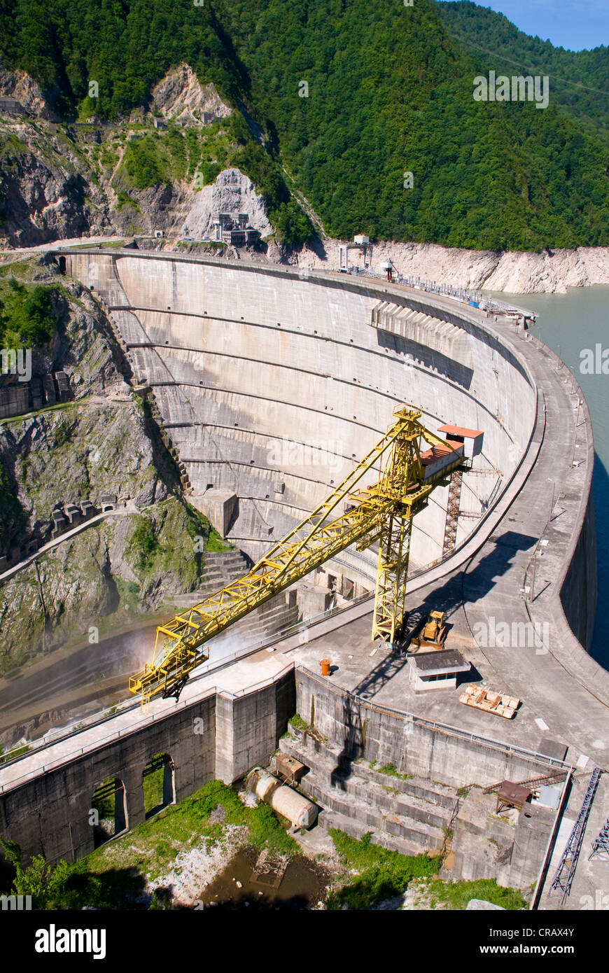 Inguri dam between Georgia and Abkhazia, Middle East Stock Photo - Alamy