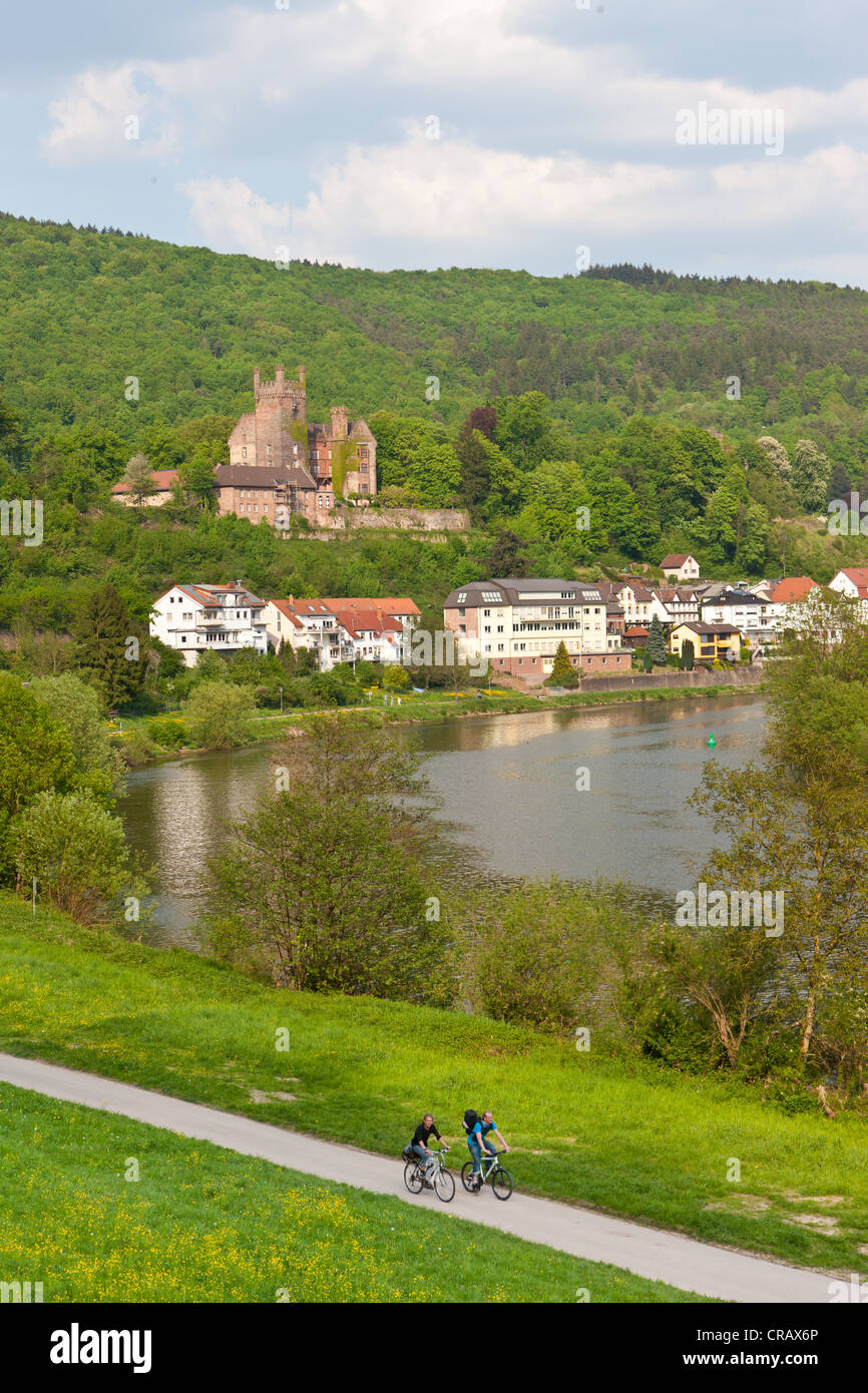 Neckarsteinach, Mittelburg Castle, Vierburgeneck, Neckar River ...