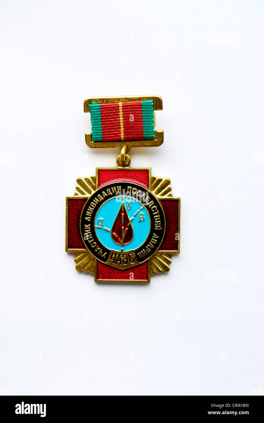 Badge for Liquidation Of The Chernobyl Incident - badge given to ...