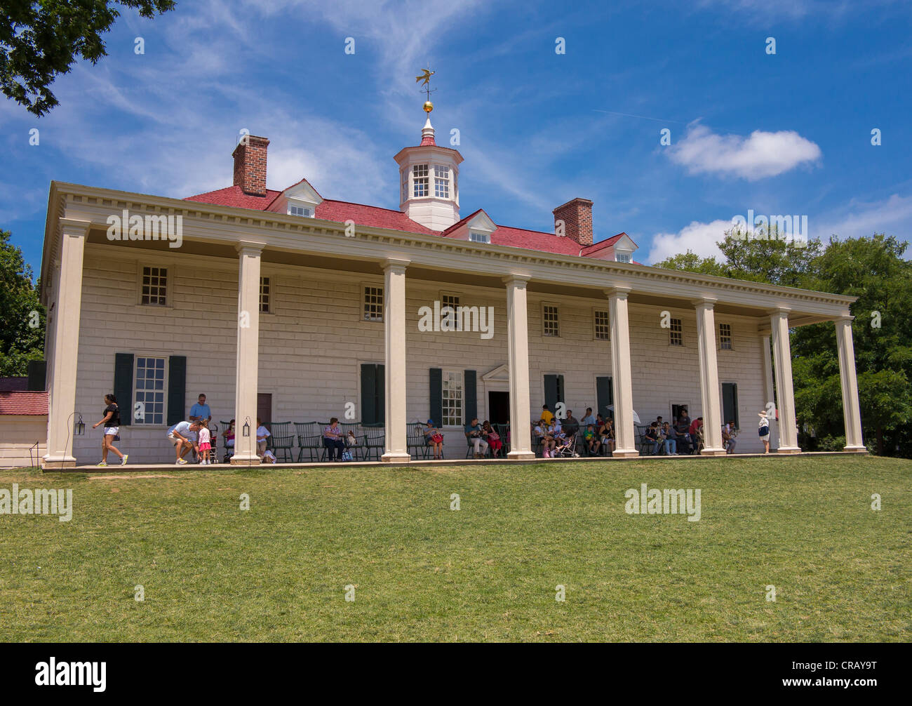 President george washington home mount vernon hi-res stock photography ...