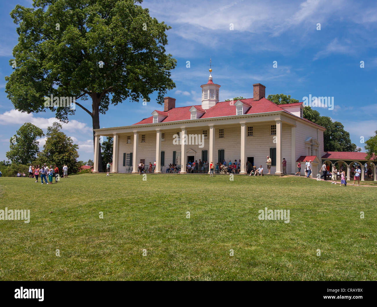 President george washington home mount vernon hi-res stock photography ...