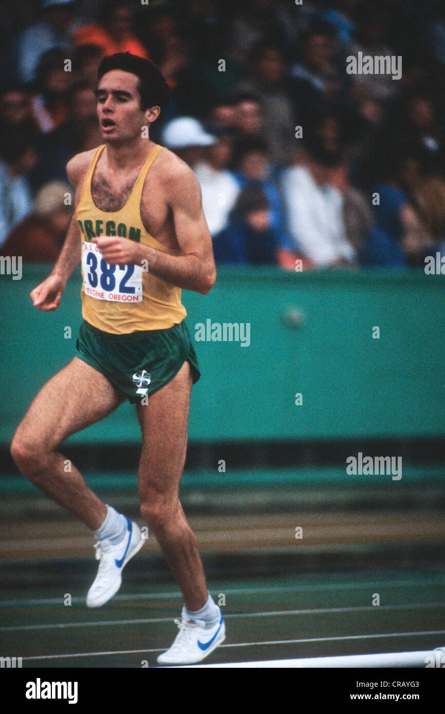 Alberto Salazar competing at the 1980 US Olympic Track and Field Trials ...