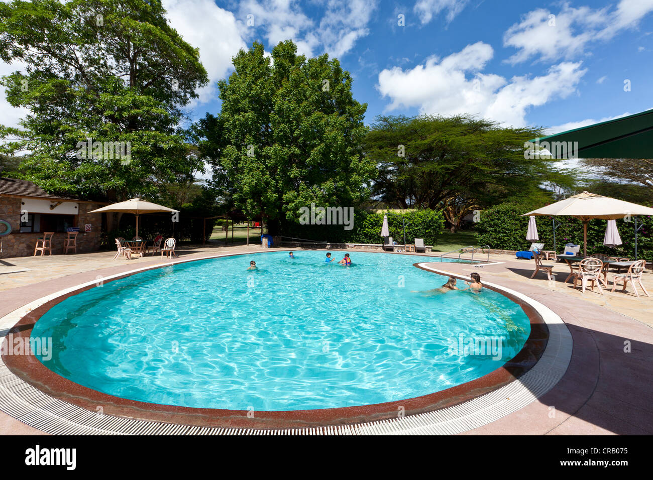 Pool, Keekorok Lodge, Masai Mara National Park, Kenya, East Africa ...
