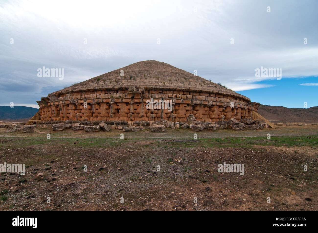 Christian pyramid, mausoleum, Medracen, Algeria, Africa Stock Photo - Alamy