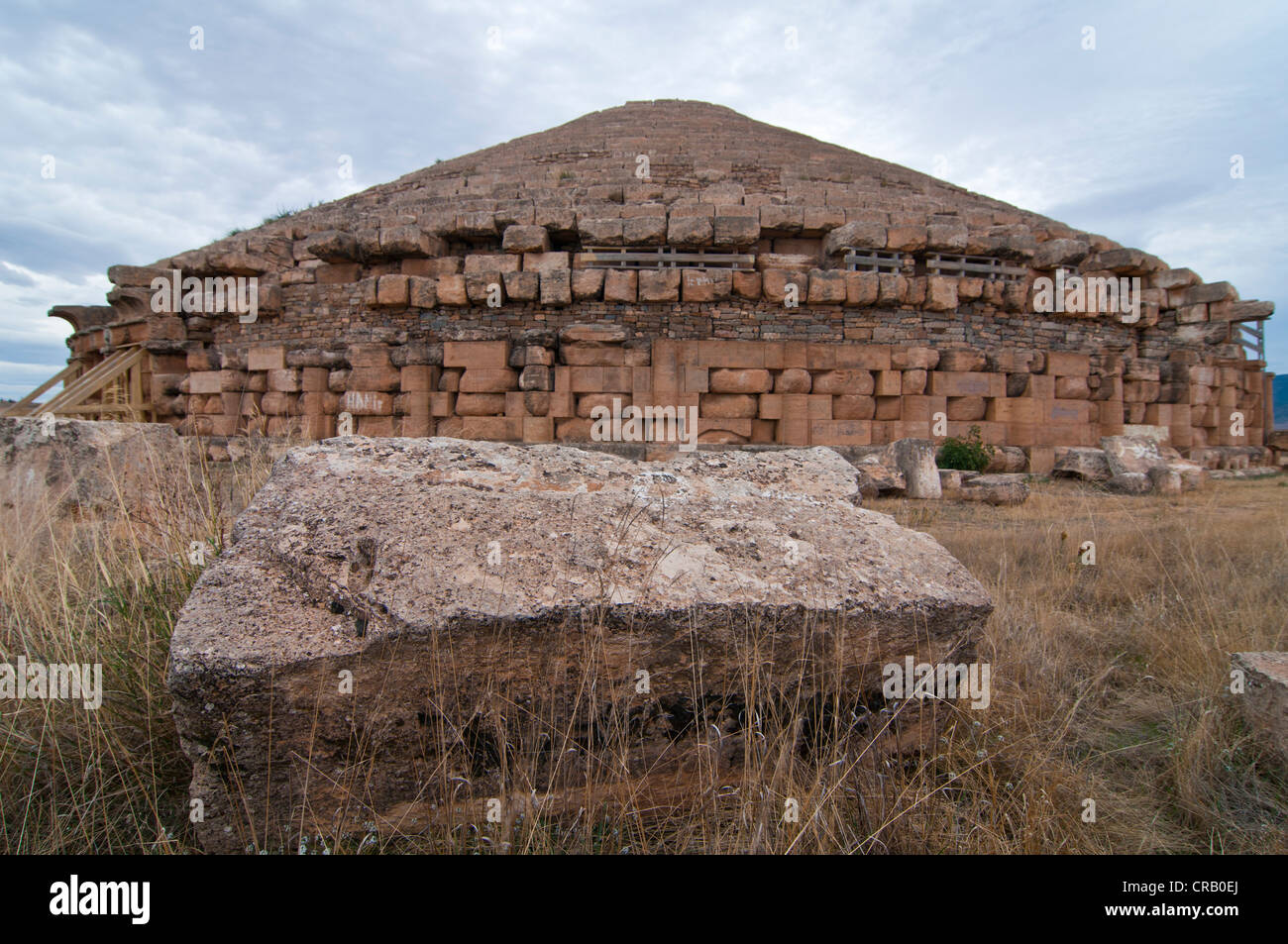 Christian pyramid, mausoleum, Medracen, Algeria, Africa Stock Photo - Alamy