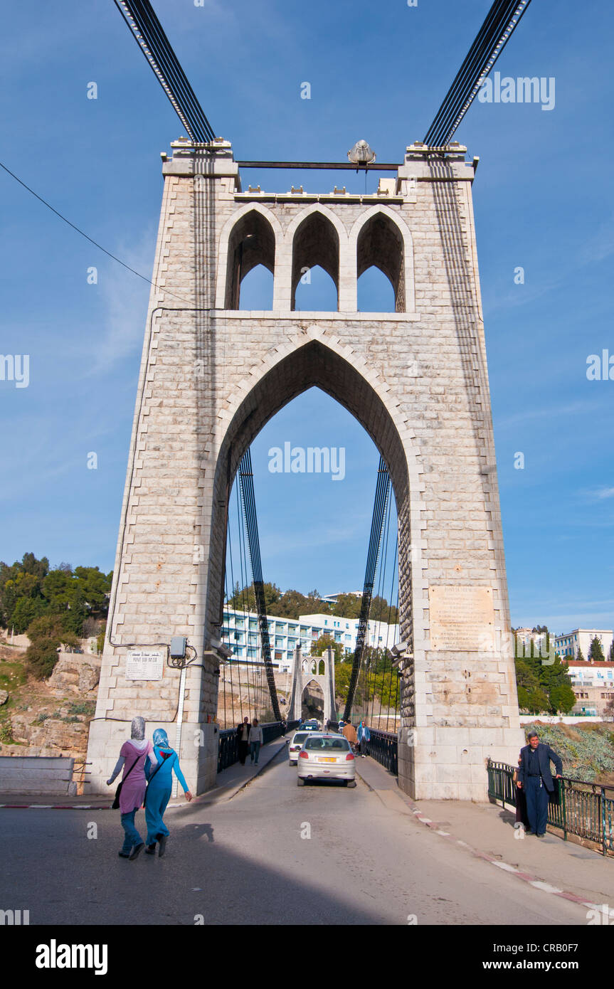 Pont Sidi M'Cid bridge over the Oued Rhumel gorge in Constantine ...