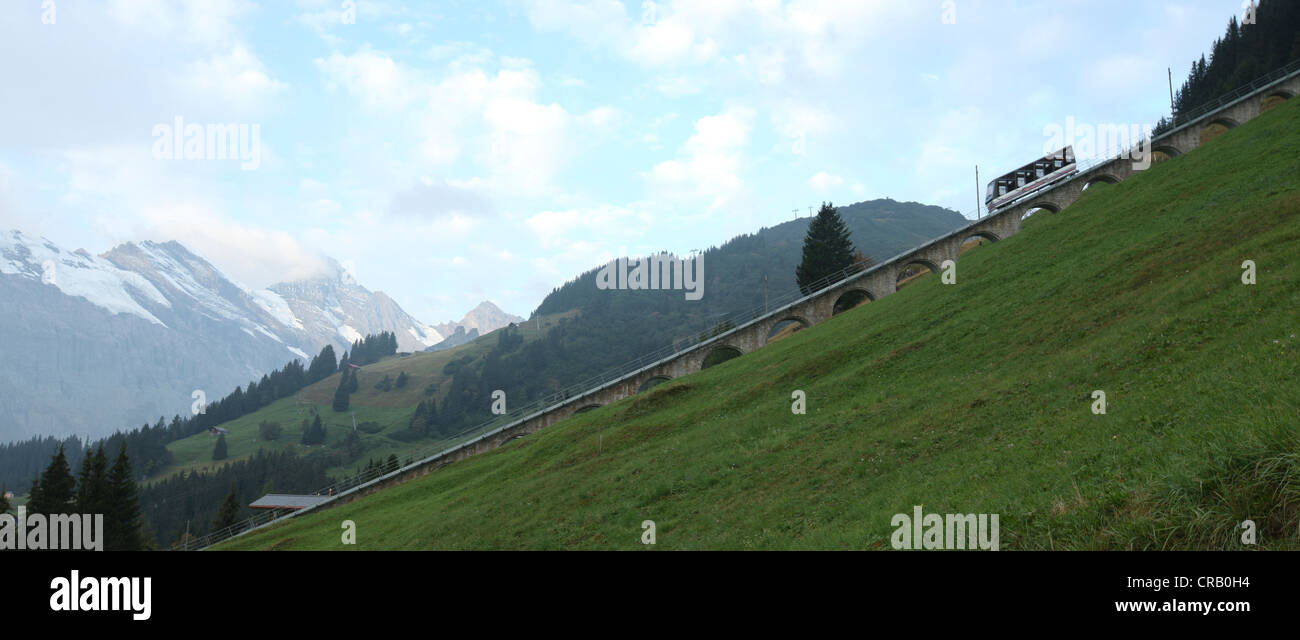 Funicular above Murren, Switzerland Stock Photo - Alamy