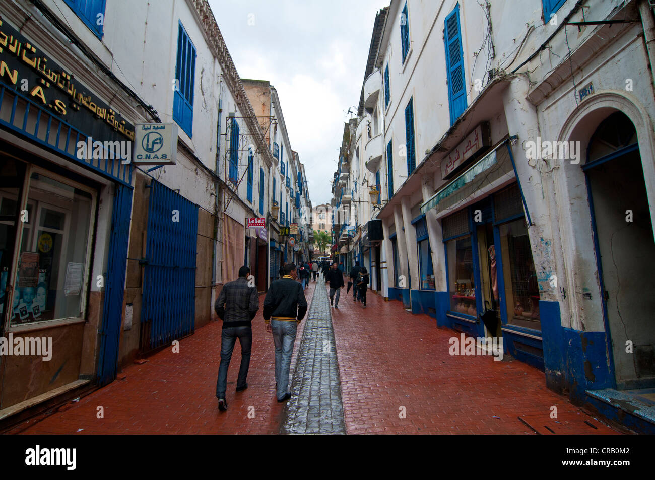 French colonial architecture in Bejaia, Kabylie, Algeria, Africa Stock ...